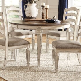 Realyn Chipped White Dining Room Server | Cincinnati Overstock Warehouse