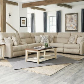 Augustine Matte Black 6pc. Power Reclining Sectional | Cincinnati ...