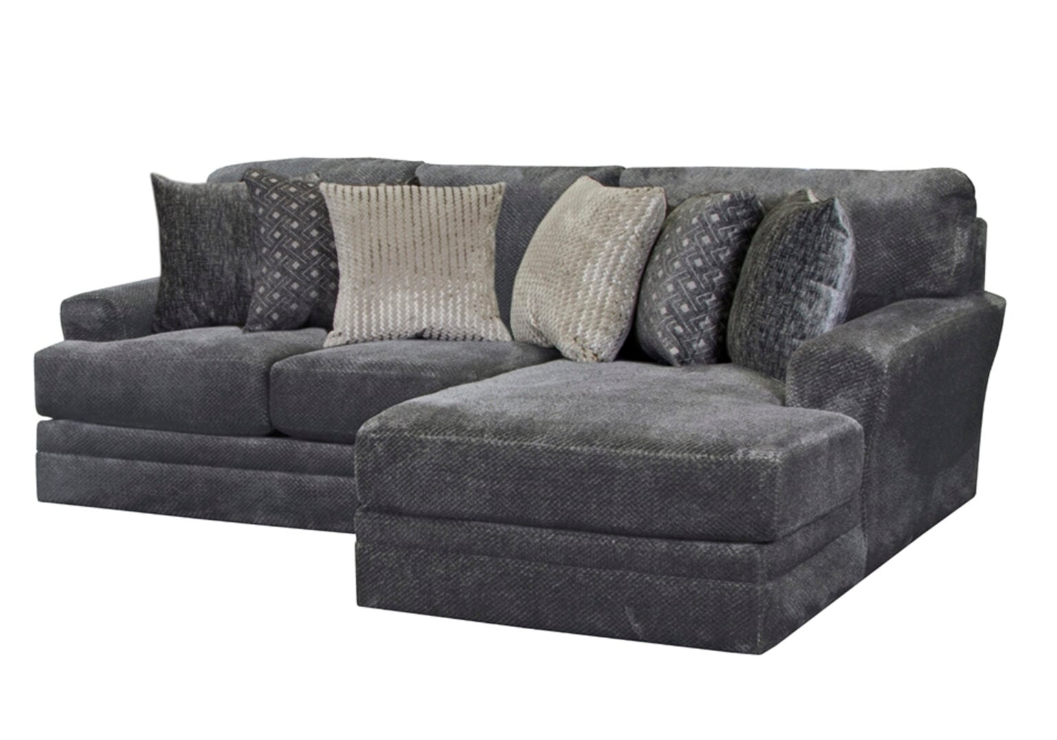 Mammoth Smoke 2pc LAF Chaise Sectional | Cincinnati Overstock Warehouse