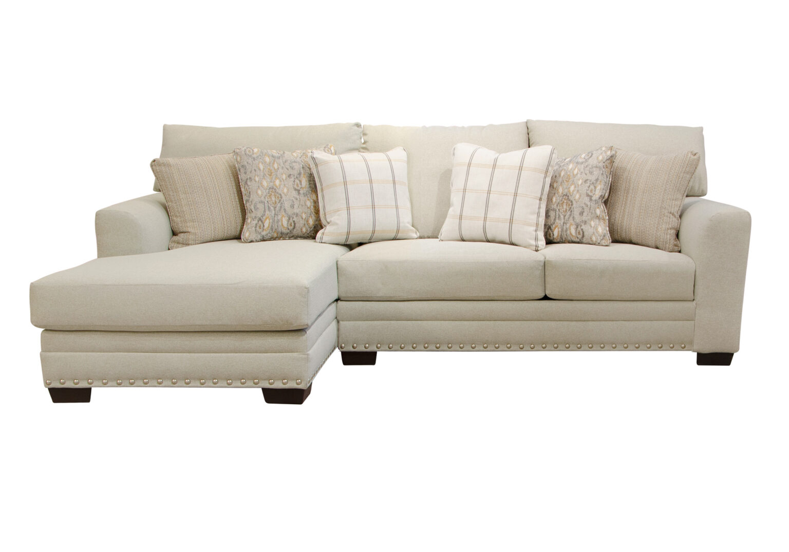 Middleton Cement 3pc. LAF Chaise Sectional | Cincinnati Overstock Warehouse