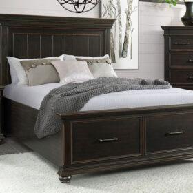 Slater Black King Storage Bed Set | Cincinnati Overstock Warehouse
