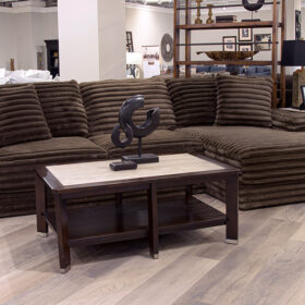 Comfrey Chocolate 2pc. Double Chaise Sectional | Cincinnati Overstock ...