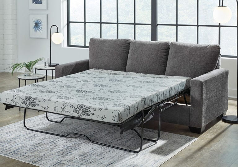 Rannis - Pewter Queen Sleeper Sofa | Cincinnati Overstock Warehouse