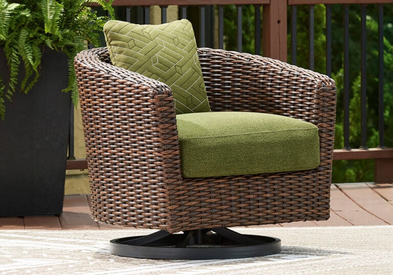 Rainier Ranch Beige Swivel Glider Chair | Cincinnati Overstock Warehouse